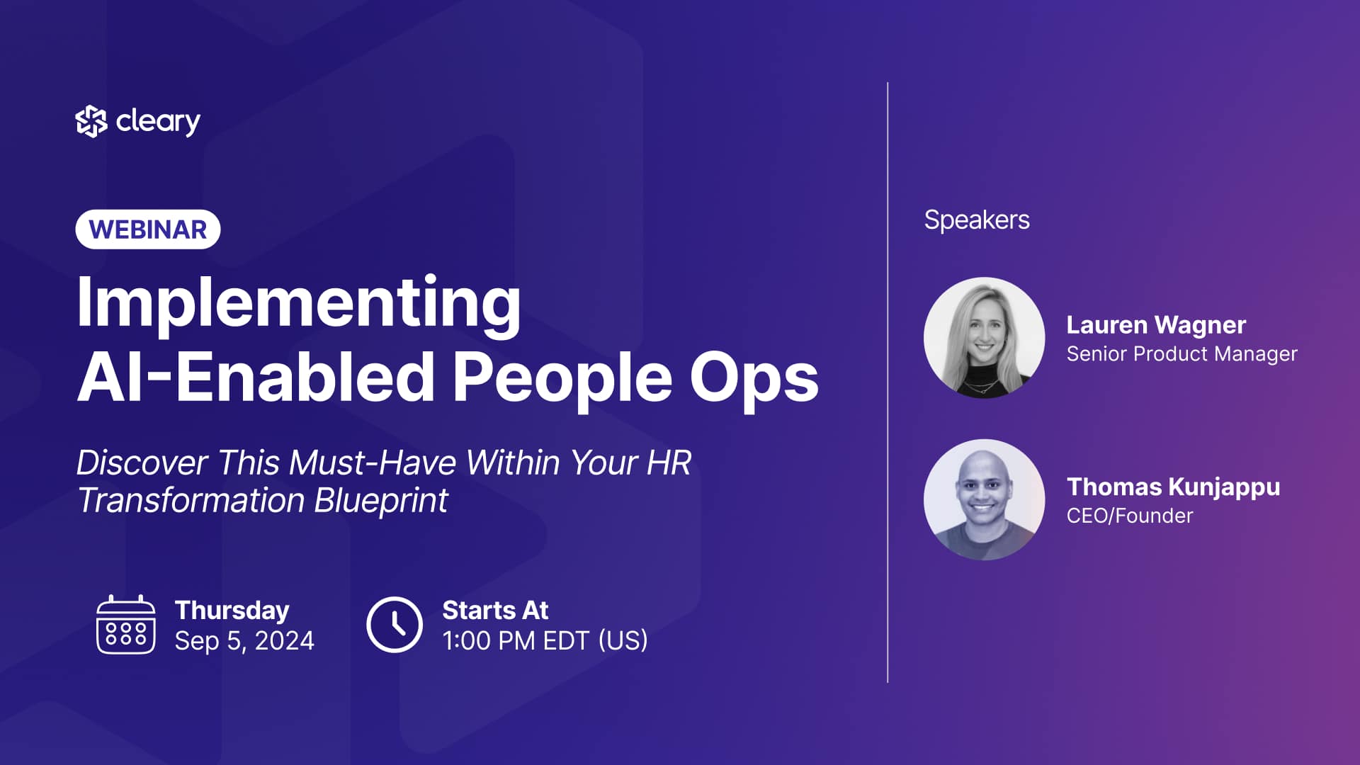 AI-Enabled People Ops in Your HR Transformation | Cleary